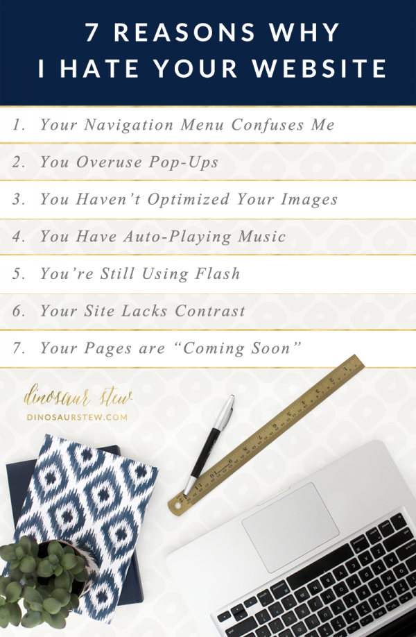 Web Design Pet Peeves: 7 Reasons Why I Hate Your Website